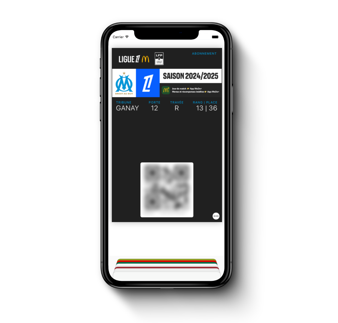 Carte d'abonnement Digitale | Olympique de Marseille